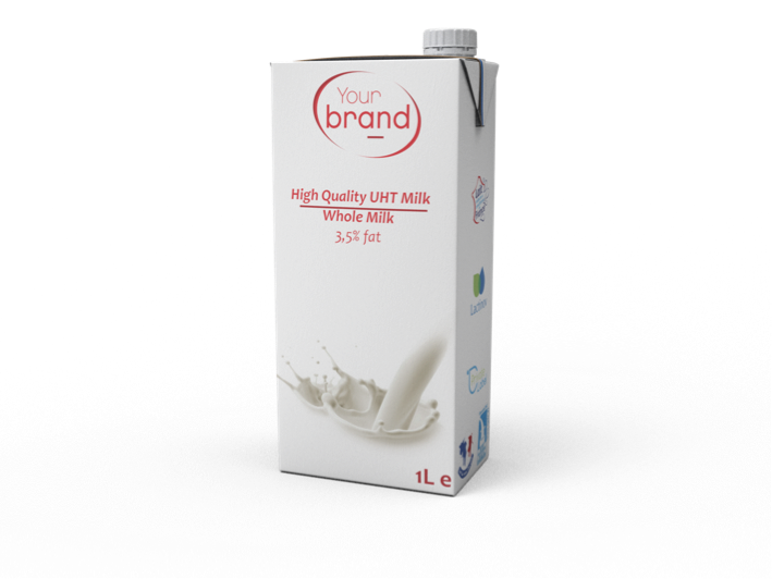 Whole milk bottle 1L – Groupe Lact'Union