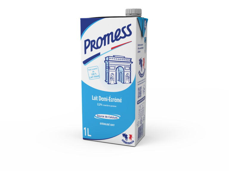 Lait demi-écrémé brique 1L – Groupe Lact'Union